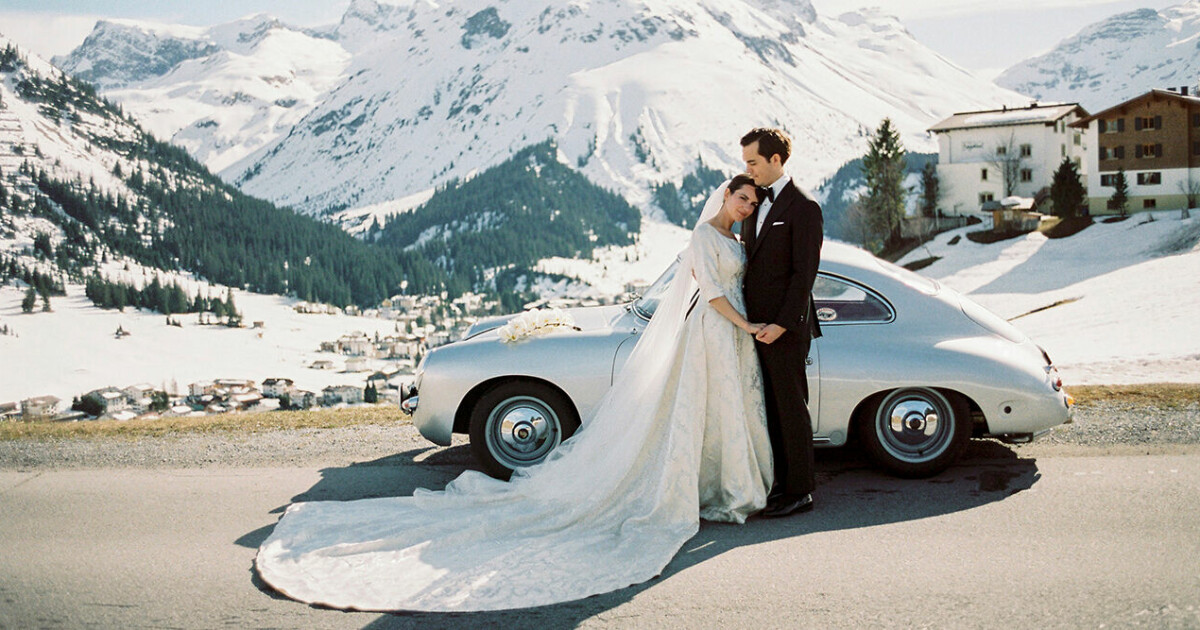 Caroline och John Andrén gifte sig i en alpby i Österrike | ELLE