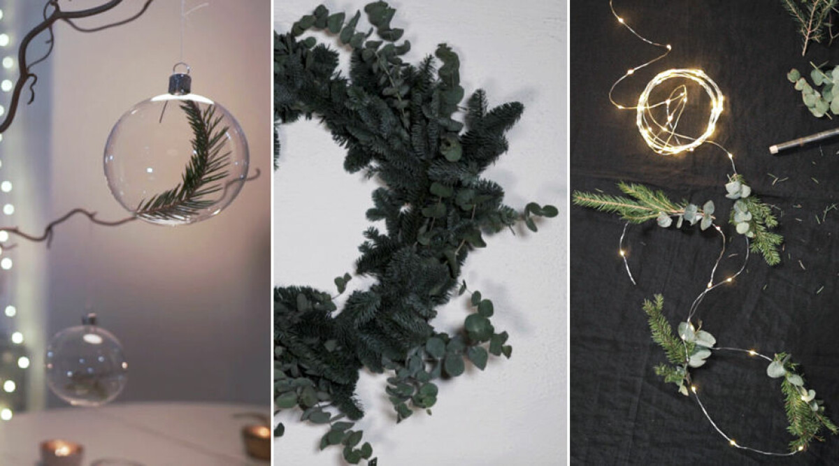 3 trendiga dekorationer med granris och eukalyptus | ELLE