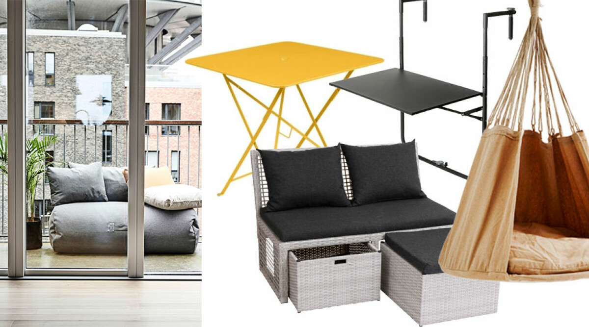 9 snygga compact living-möbler för den lilla balkongen | ELLE