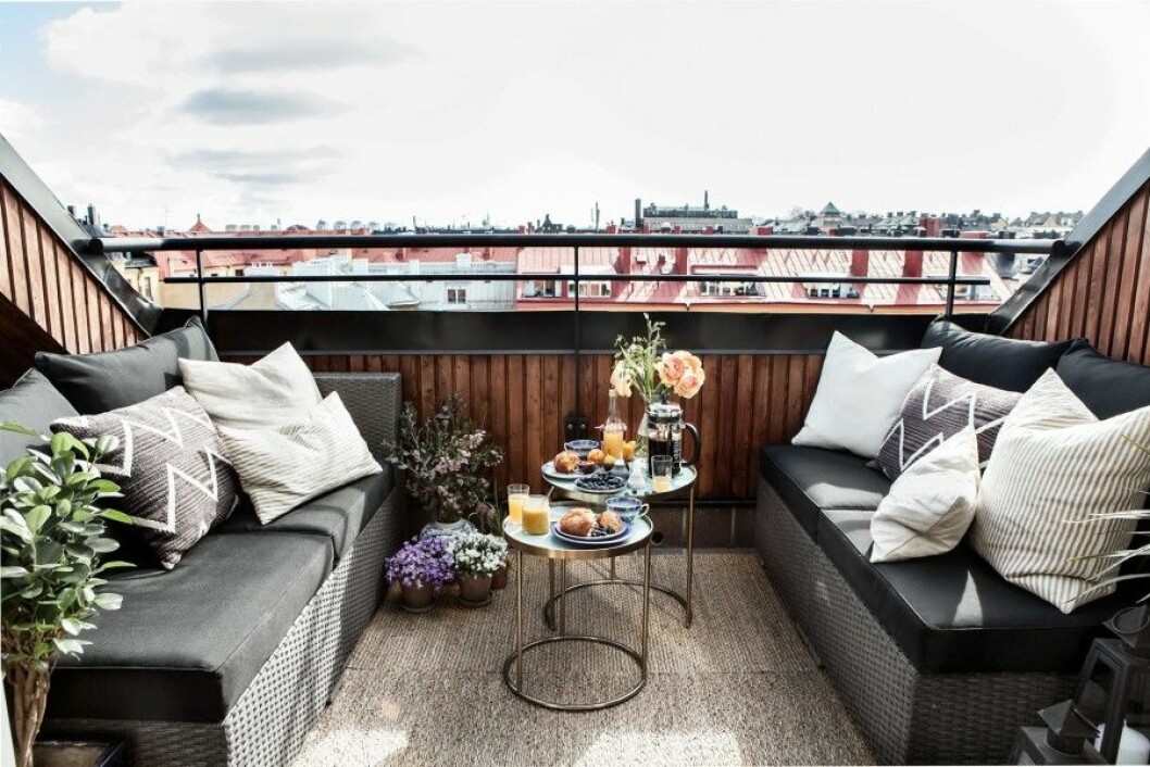 5 drömmigaste balkongerna på Hemnet | ELLE