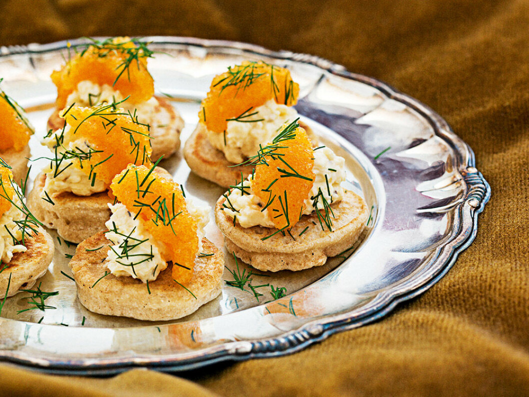 Blinier med löjrom och västerbottensost | ELLE