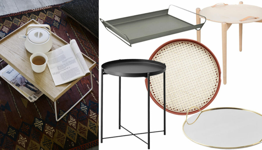 9 praktiska brickor och brickbord – för alla tillfällen | ELLE