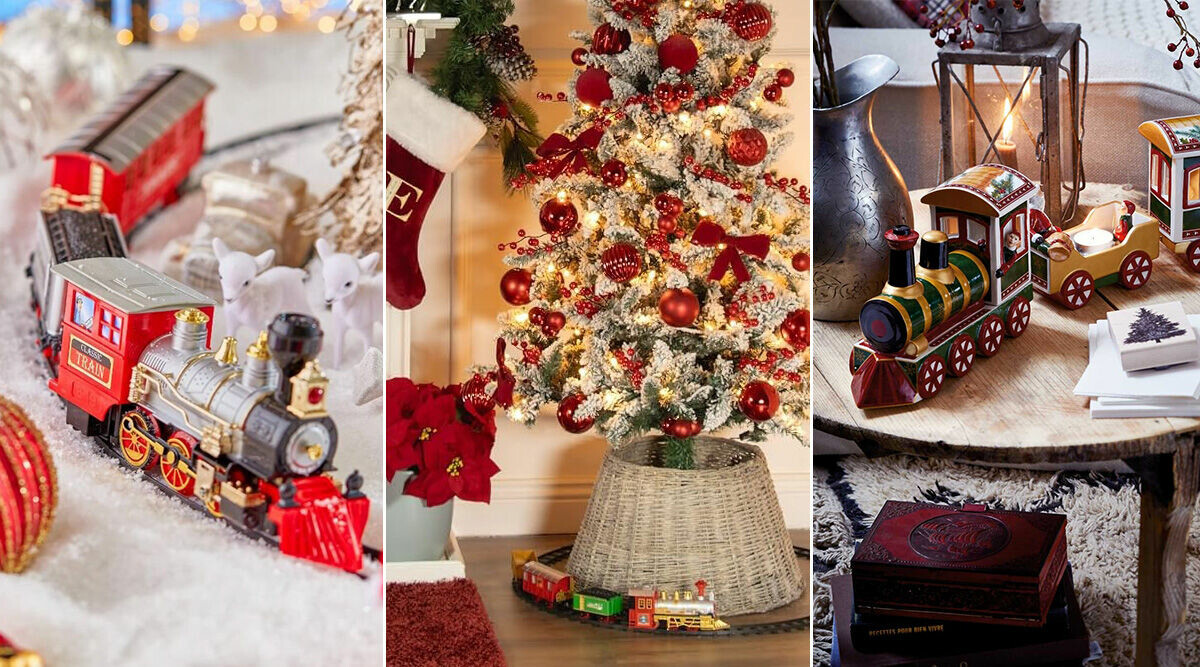 Jultåg 2023: julpynta med ett julgranståg under granen | ELLE