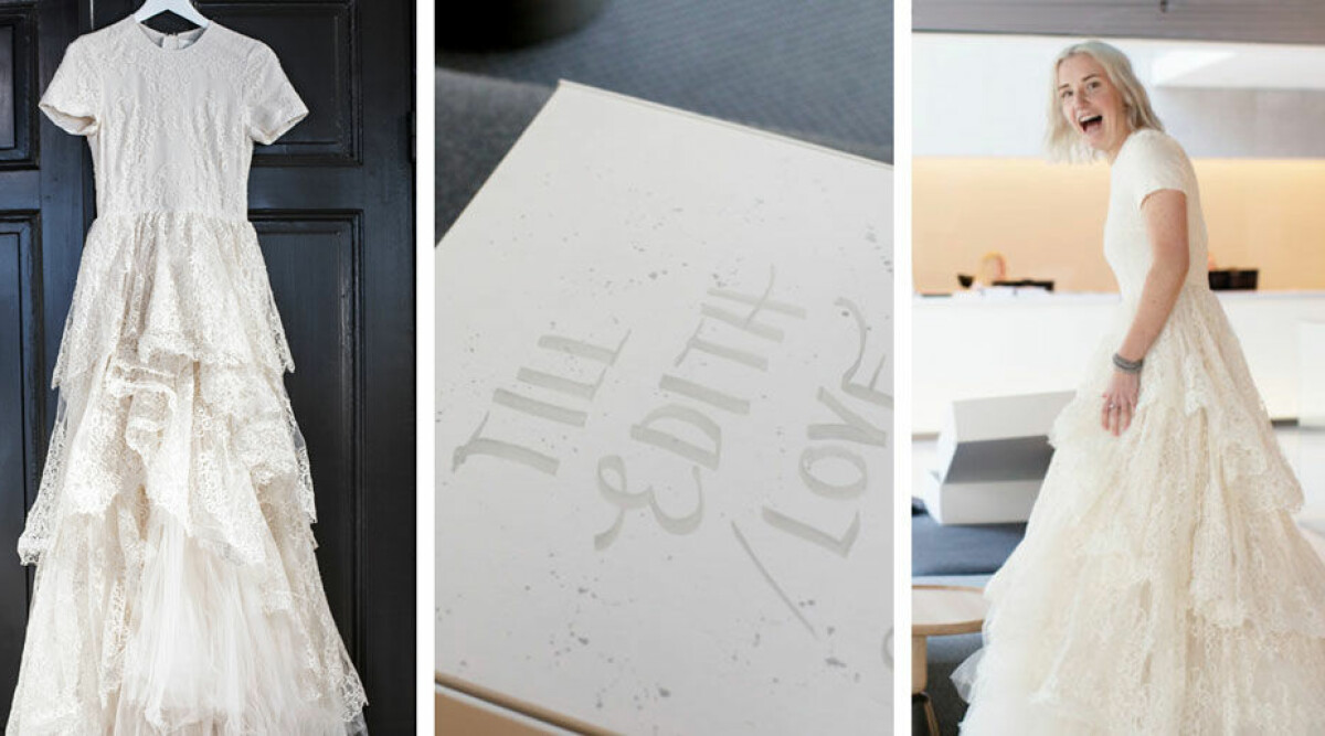 Här får Edith sin drömbrudklänning – tack vare Elsa Billgren | ELLE