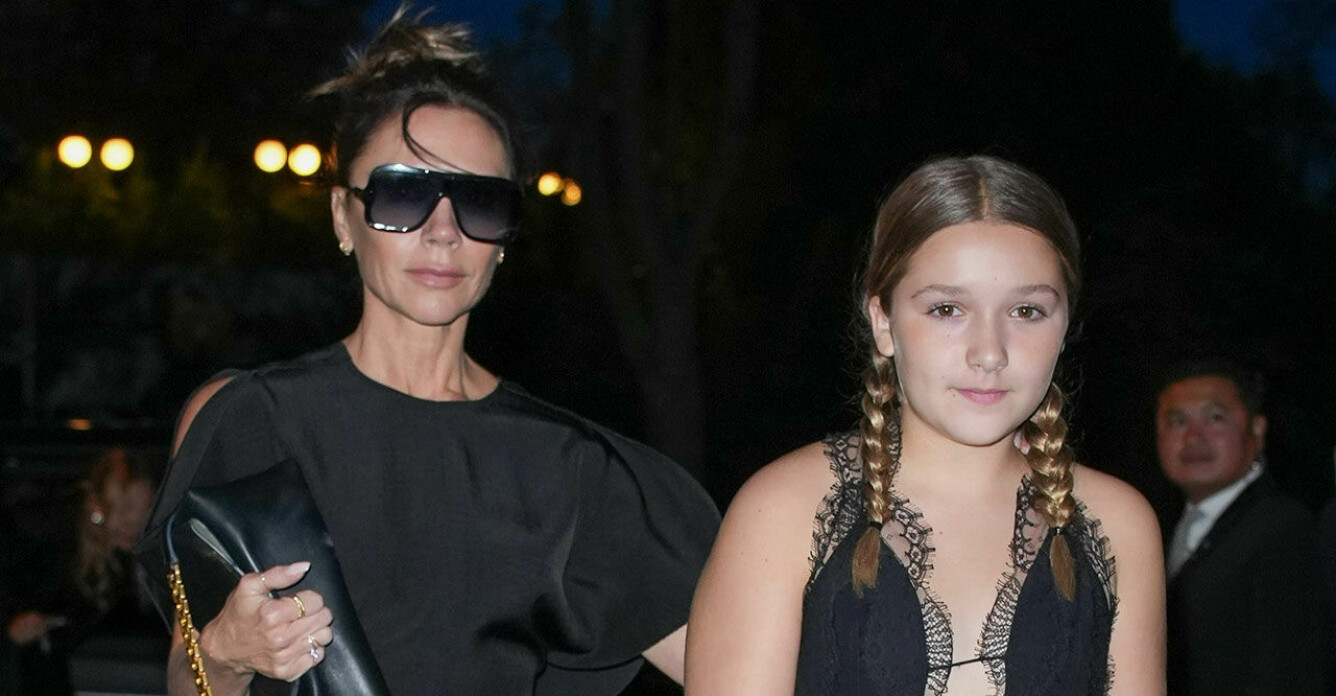 Victoria Beckham Och Harper Seven Fick Fly Från Restaurang Elle